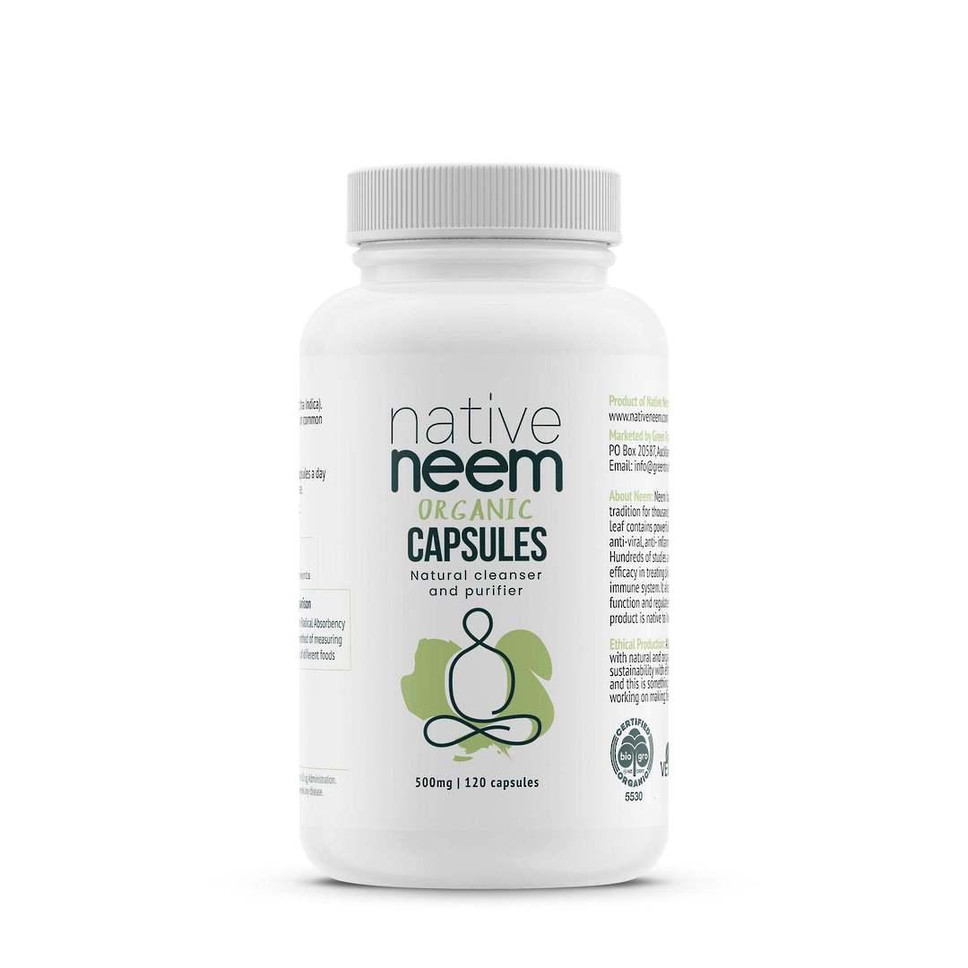 Native Neem Organic Neem Capsules 120 Caps Nzhealthstore